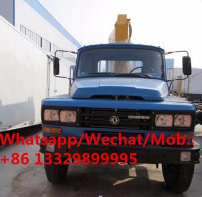 China customized dongfeng 140 long head 4tons telescopic crane boom mounted on truck for sale, 4tons cargo truck with crane for sale