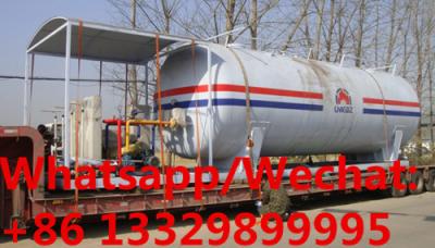 China customized 50,000Liters skid propane gas station with 4 electronic filling scales for sale, mobile skid lpg gas plant for sale
