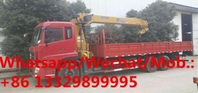 China Dongfeng tianlong 6*4 10tons telescopic crane mounted on truck for sale,Factory sale best price 10tons truck with crane for sale