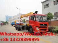 China Dongfeng tianlong 6*4 10tons telescopic crane mounted on truck for sale,Factory sale best price 10tons truck with crane for sale