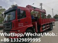 China customized SHACMAN XUANDE X6 4*2 180hp Euro 5 6.3tons telescopic crane boom mounted on truck for sale, truck with crane for sale