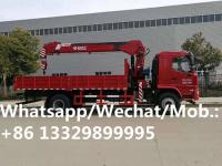 China customized SHACMAN XUANDE X6 4*2 180hp Euro 5 6.3tons telescopic crane boom mounted on truck for sale, truck with crane for sale