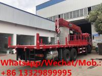 China customized cheapest weichai 300hp 20tons telescopic boom mounted on truck for sale, HOT SALE! cargo truck with crane for sale