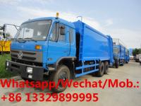 China customized CLW Brand 210hp diesel 16cbm-18cbm garbage compactor truck for Kyrgyzstan, HOT SALE! best price rear loader g for sale