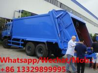 China customized CLW Brand 210hp diesel 16cbm-18cbm garbage compactor truck for Kyrgyzstan, HOT SALE! best price rear loader g for sale