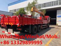 China HOT SALE! Heavy duty dongfeng T5 8*4 LHD yuchai diesel engine 12tons-20tons telescopic crane boom mounted on cargo truck for sale