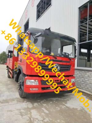 China HOT SALE! Dongfeng T5 4*2 Euro 5 8tons telescopic crane boom mounted on truck for sale, Higher quality truck with crane for sale