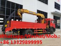 China HOT SALE! Dongfeng T5 4*2 Euro 5 8tons telescopic crane boom mounted on truck for sale, Higher quality truck with crane for sale