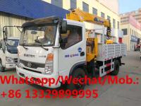 China HOT SALE! NEW Cheapest price SHIFENG Brand 3.5tons telescopic truck with crane for sale,  cargop truck with crane for sale