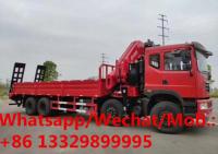 China Dongfeng T7 8*4 20TONS knuckle crane boom mounted on truck for sale, HOT SALE! 20tons cargo truck with crane for sale