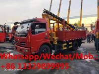 China HOT SALE! Best price DONGFENG 4*2 LHD 3.5tons telescopic crane boom mounted on truck for sale, cargo truck with crane for sale