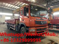 China customized brand new dongfeng teshang 270hp diesel 12tons XCMG telescopic crane boom mounted on cargo truck for sale for sale