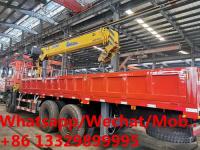 China customized brand new dongfeng teshang 270hp diesel 12tons XCMG telescopic crane boom mounted on cargo truck for sale for sale