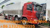 China High quality and competitive price SHACMAN 6*2 LHD 245hp diesel Euro 5 30cbm bulk feed truck for sale, animal feed truck for sale