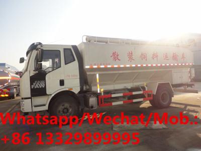 China JIEFANG FAW 4*2 LHD 180hp diesel Euro 5 20cbm farm-oriented and livestock animal feed transported truck for sale, for sale