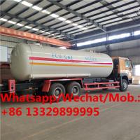China HOT SALE! SINO TRUK HOWO 30CBM bulk lpg gas tanker transportation truck, Best price propane gas tanker truck for sale for sale