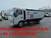 China HOT SALE! ISUZU 100P 4*2 LHD 98hp diesel road sweeper truck, customized Japan brand ISUZU Euro 4 street sweeeping truck for sale