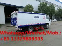 China HOT SALE! ISUZU 100P 4*2 LHD 98hp diesel road sweeper truck, customized Japan brand ISUZU Euro 4 street sweeeping truck for sale