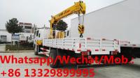 China ISUZU 700P 4*2 LHD 4tons telescopic crane boom mounted on truck, high quality ISUZU 4T telescopic cargo truck with crane for sale
