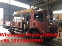 China customized high quality and best price Dongfeng YUHU 4*2 LHD Euro 5 6.3ts truck with crane, cargo truck with crane for sale