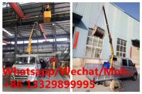 China cheapest price new smallest zhongqi gasoline 1tons cargo truck with crane for sale, mini new truck with crane for sale for sale