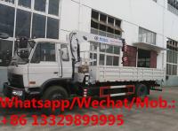 China HOT SALE! high quality and competitive price Dongfeng 6.3tons telescopic crane boom mounted on truck,  truck crane for sale
