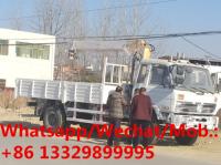 China HOT SALE! high quality and competitive price Dongfeng 6.3tons telescopic crane boom mounted on truck,  truck crane for sale