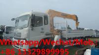 China HOT SALE! High quality and competitive price dongfeng 8tons telescopic crane on truck, cargo truck with crane for sale for sale