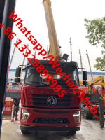 China Dongfeng brand 6*4 12tons-14tons telescopic crane boom mounted on truck for sale, cargo truck with crane for sale for sale
