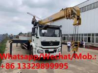 China SHACMAN Brand 6*4 LHD 240hp diesel Euro 5 10-12tons telescopic crane boom mounted on truck for sale, truck with crane for sale