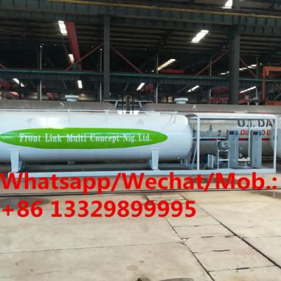 China 2021s new customized 20cbm skid lpg gas filling station with double filling scales for sale, skid lpg tanker with scales for sale