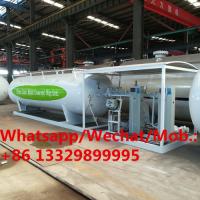China 2021s new customized 20cbm skid lpg gas filling station with double filling scales for sale, skid lpg tanker with scales for sale