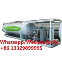 China 2021s new customized 20cbm skid lpg gas filling station with double filling scales for sale, skid lpg tanker with scales for sale