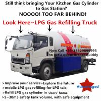 China Customized SINO TRUK HOWO 4*2 LHD 10m3 LPG Gas filling Truck with flow-meter for AA RANO from Nigeria, for sale