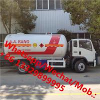 China Customized SINO TRUK HOWO 4*2 LHD 10m3 LPG Gas filling Truck with flow-meter for AA RANO from Nigeria, for sale
