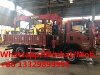 China new brand dayun 2tons mini cargo truck with crane for sale, high quality and best price telescopi crane boom on truck for sale