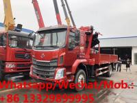 China new best price Liuqi 4*2 8tons knuckle crane boom mounted on truck for sale, LIUQI 8tons folded truck with crane for sale