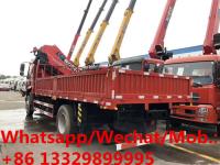 China new best price Liuqi 4*2 8tons knuckle crane boom mounted on truck for sale, LIUQI 8tons folded truck with crane for sale