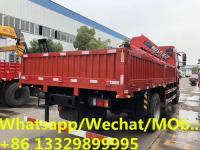 China new best price Liuqi 4*2 8tons knuckle crane boom mounted on truck for sale, LIUQI 8tons folded truck with crane for sale