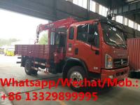 China customized cheapest price dayun new 5tons telescopic crane boom mounted on truck for sale, HOT SALE! truck with crane for sale