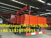 China customized cheapest price dayun new 5tons telescopic crane boom mounted on truck for sale, HOT SALE! truck with crane for sale
