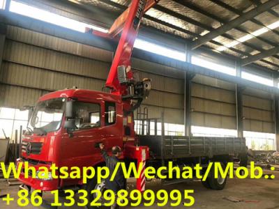 China HOT SALE!  NEW dongfeng yuhu 180hp diesel 8tons telescopic crane boom mounted on truck, 8tons cargo truck with crane for sale