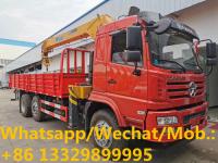 China HOT SALE! Dayun 6*4 10Tons-12tons telescopic crane boom mounted on truck for sale, cheaper 10-12T cargo truck with crane for sale