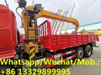 China HOT SALE! Dayun 6*4 10Tons-12tons telescopic crane boom mounted on truck for sale, cheaper 10-12T cargo truck with crane for sale