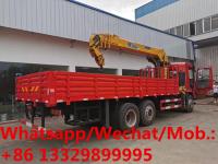 China HOT SALE! Dayun 6*4 10Tons-12tons telescopic crane boom mounted on truck for sale, cheaper 10-12T cargo truck with crane for sale