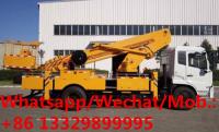China high quality dongfeng tianjin 4*2 28m telescopic crane boom lift bucket truck for sale, HOT SALE! telescopic aerial work for sale