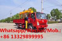 China high quality Dayun 4*2 LHD 170hp diesel 6.3tons telescopic truck with crane for sale, mobile crane mounted on truck for sale