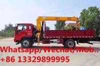 China high quality Dayun 4*2 LHD 170hp diesel 6.3tons telescopic truck with crane for sale, mobile crane mounted on truck for sale