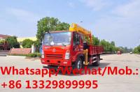 China high quality Dayun 4*2 LHD 170hp diesel 6.3tons telescopic truck with crane for sale, mobile crane mounted on truck for sale
