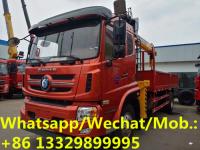 China SINO TRUK WANGPAI 6.3tons-8tons telescopic crane boom mounted on truck for sale, cargo truck with telescopic crane boom for sale